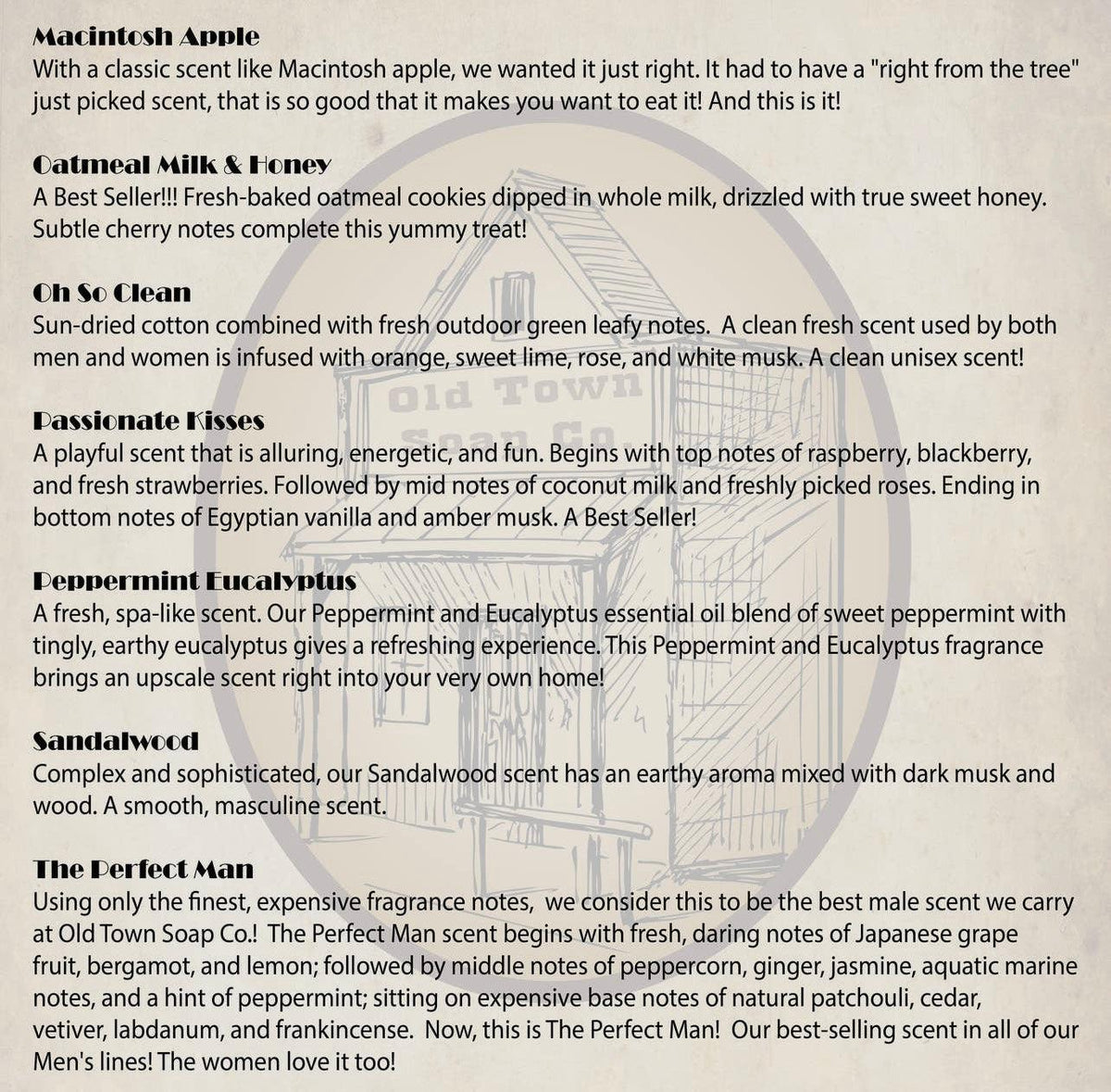 Old Town Soap Company Shower Gel- Oatmeal, Milk, & Honey – Forgotten ...